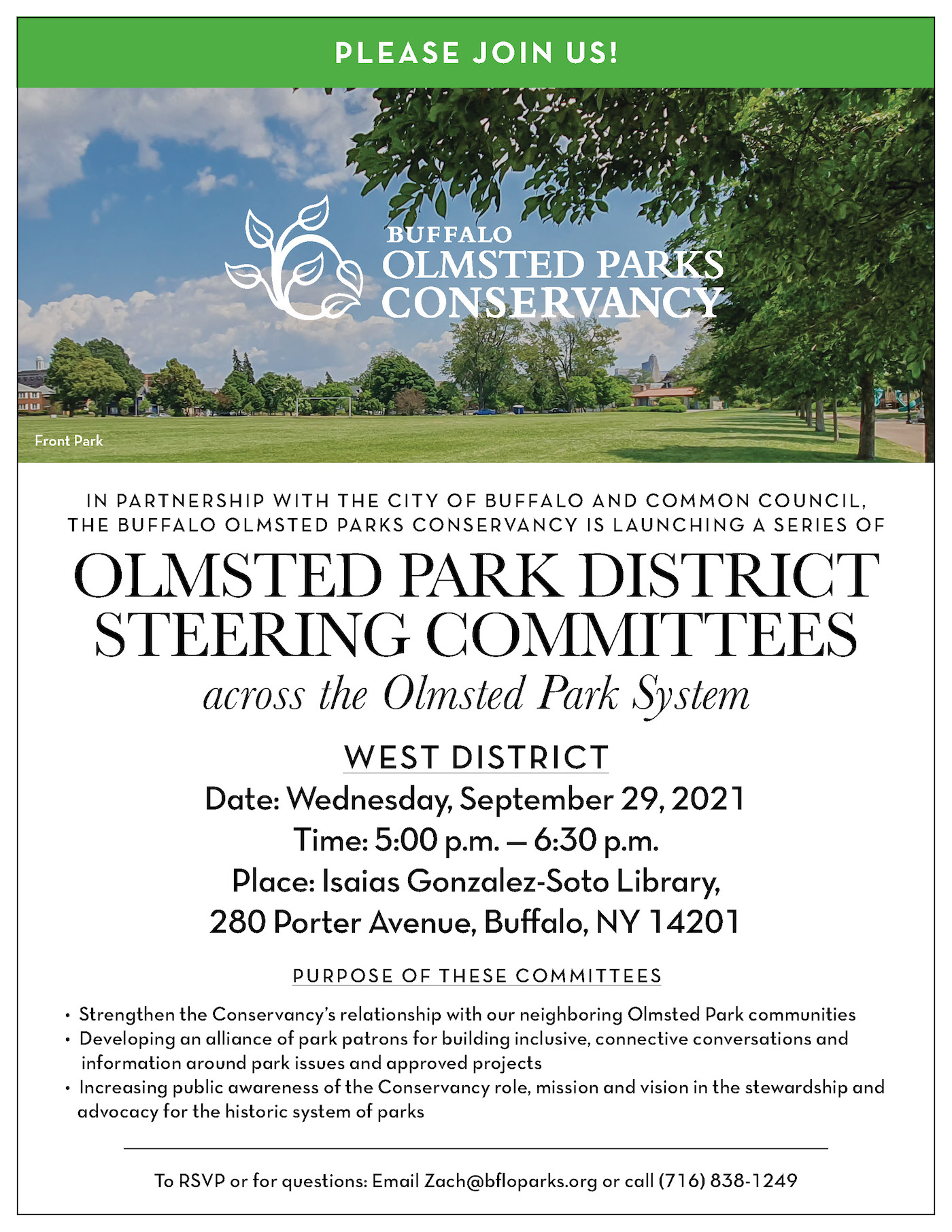 Olmsted Park District Steering Committee Meeting – West |Events ...